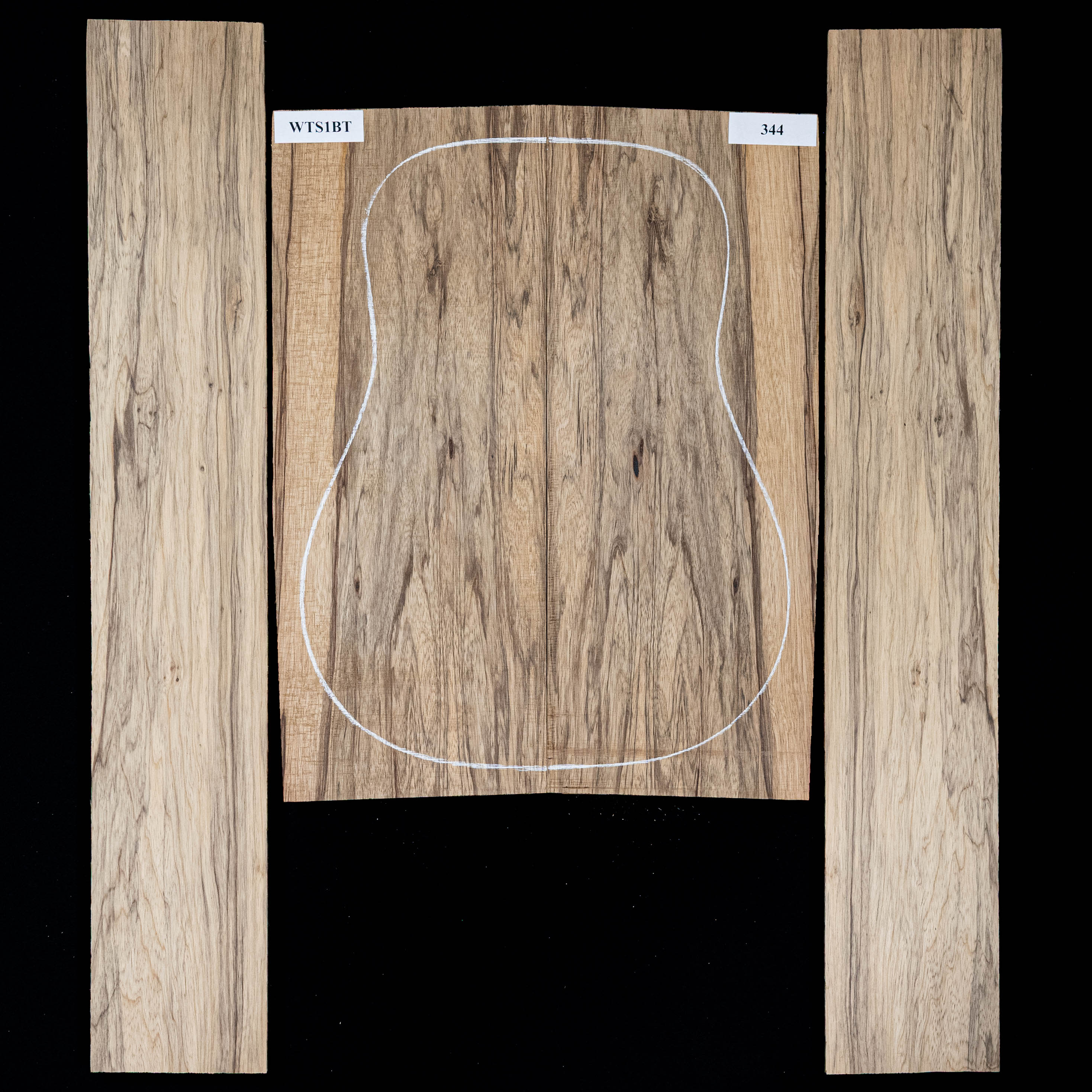 Black Limba Back + Side Set - 344 - StewMac