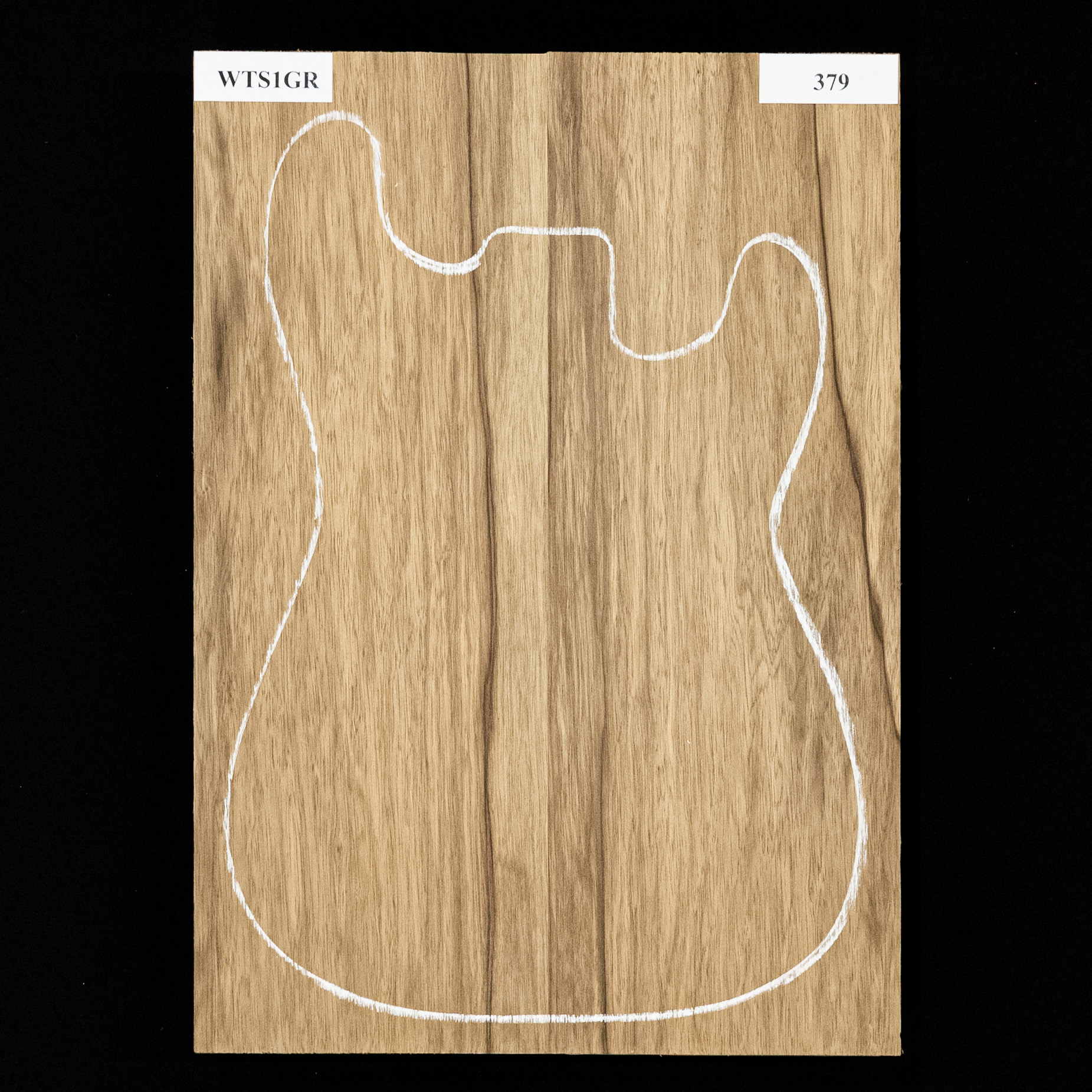 Black Limba Body Blank, 2-Piece (9 lb) - 379 - StewMac Black Limba Body Blank, 2-Piece (9 lb) - 379 - StewMac