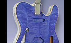 Finishing a Blue Guitar, Staining the guitar - StewMac