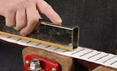 Using fret polishing wheels on a flex shaft - StewMac