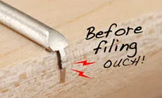 Fixing fret ends that stick out in dry weather - StewMac