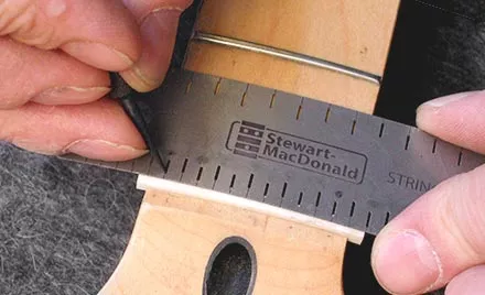 String Spacing Rule Instructions - StewMac