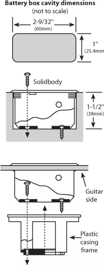 Battery Box for Acoustic or Solidbody - StewMac