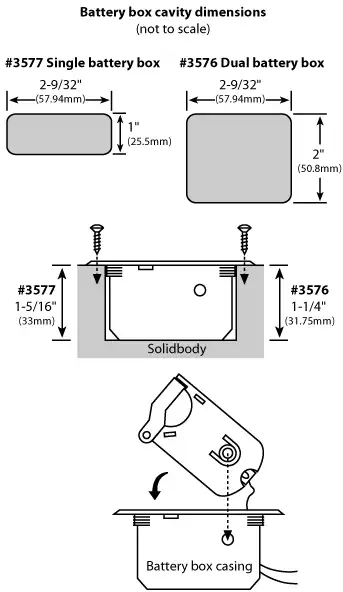 Battery Box for Solidbody - StewMac