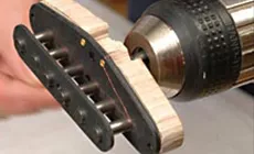 Homemade hand drill pickup winder - StewMac