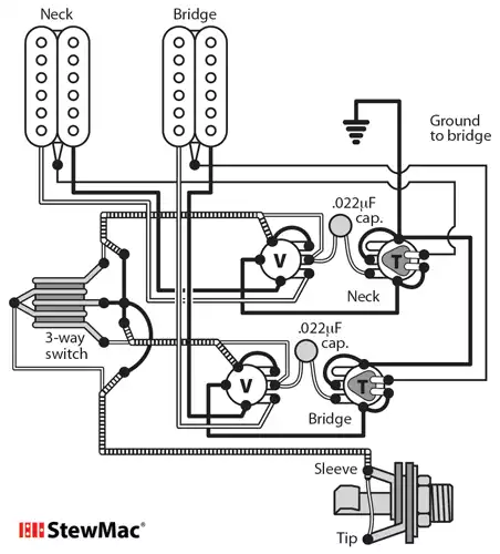 Switchcraft 3-way Toggle Switch - StewMac