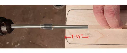 Reaming a truss rod channel to fit a Low Profile Truss Rod - StewMac
