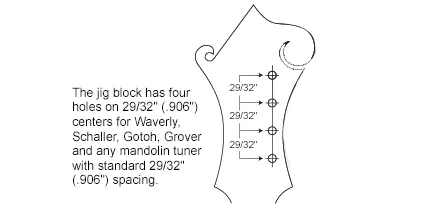 Mandolin Tuner Drill Jig Instructions - StewMac