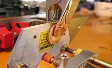 Make this brad-point bit for installing side dots - StewMac