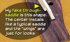 The fake through-saddle bridge: stronger than vintage - StewMac